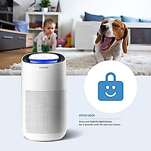 Cuckoo CAC-J1510FW 3-in-1 Air Purifier with H13 True Hepa Filter, UVC- Light, Remove Airborne Particles, Medium to Large Rooms, White