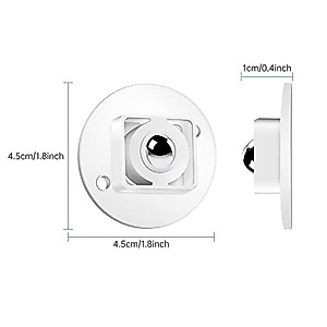 Self Adhesive Caster Wheels, Senbos Mini Swivel Wheels Stainless Steel Paste Universal Wheel 360 Degree Rotation Sticky Pulley for Bins Bottom Storage Box Furniture Trash Can (16 Pcs)