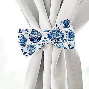 JarThenaAMCS 12Pcs Blue Chinoiserie Cotton Fabric Bundles 18 x 22 Inch White Blue China Fat Quarters Oriental Sewing Fabrics for DIY Craft Party Decor