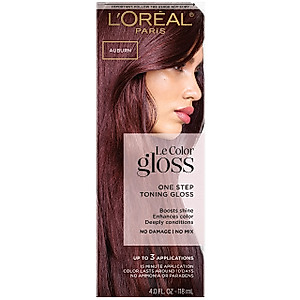 L’Oréal Paris Le Color One Step Toning Hair Gloss, Auburn, 4 Ounce