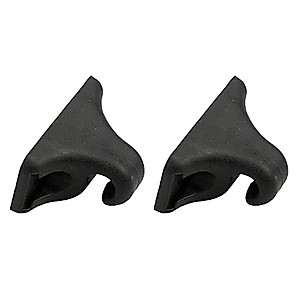 RLB-HILON Sun Visor Clip 94473143900 Compatible with Porsche 924 944 968, Sun Visor Retainer Clip, Black Color, 2PCS