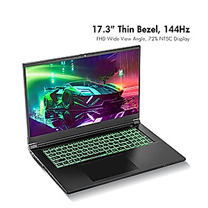 Sager 2023 NP7881D Gaming Laptop, 17.3 Inch FHD 144Hz 72% NTSC, Intel i9-13900HX, RTX 4060 8GB, 32GB RAM, 1TB Gen4 NVMe SSD, TBT 4, Win 11