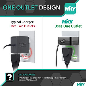 HKY AC/DC Adapter for Hello Baby HB24 HB32 HB32RX RJ-AS060600U003 HelloBaby HB-24 HB-32 HB-32RX Baby Monitor Charger GPX PC308B PC332B PC108B PC800 PC800B PC101B Portable CD Player Power Supply Cord