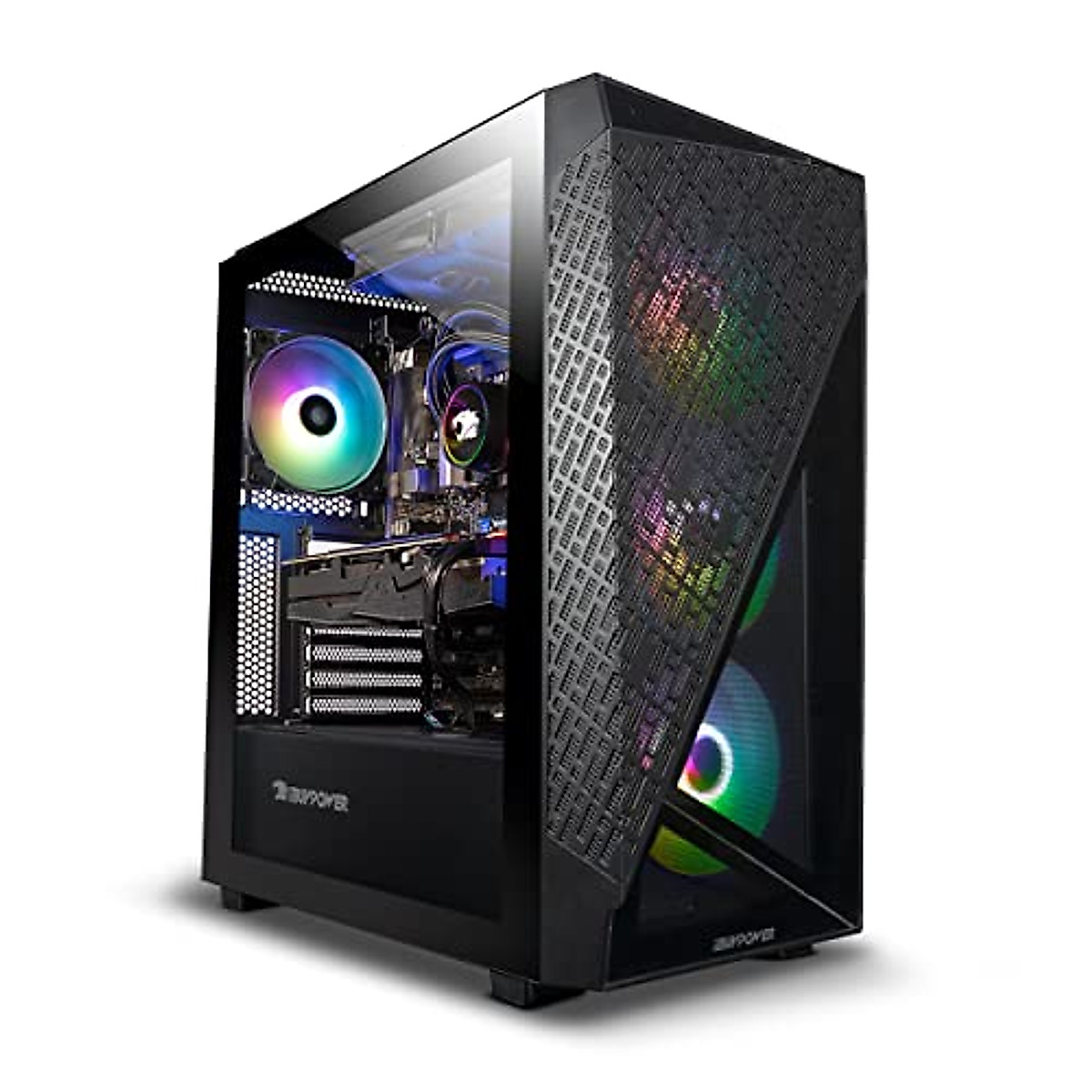 iBuyPower Pro Gaming PC Computer Desktop SlateMeshA7N4701 (AMD Ryzen 7-7700X 4.5 GHz, Nvidia GeForce RTX 4070 12GB, 32 GB 5200 MHz DDR5 RAM, 2TB NVMe SSD, WiFi Ready, Windows 11 Home)