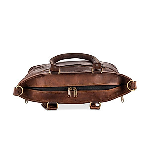 PARRYS LEATHER WORLD Vintage Genuine Leather Tote Bag for Women Shoulder Handbag, Casual Shoulder, Cross Body Bag Handbag, Multi Compartment