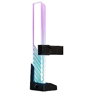 Cooler Master MasterAccessory ARGB GPU Support Bracket, Edge-Lit ARGB Tempered Glass, Universal GPU Bracket, Multiple Orientations (MCA-U000R-GSBTG-00)