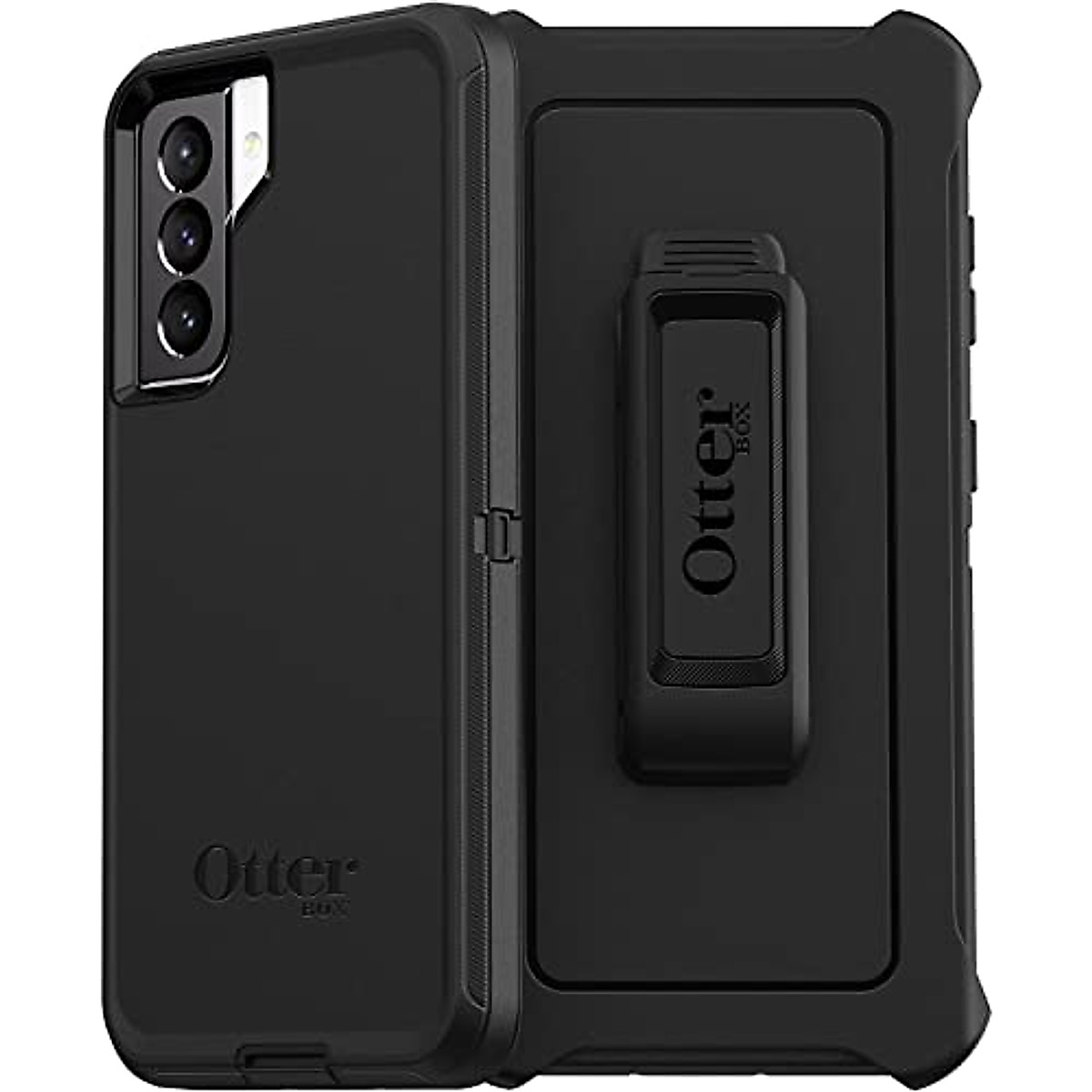 OtterBox Defender Series Screenless Edition Case for Samsung Galaxy S21 5G (Only) - Holster Clip Included - Non-Retail Packaging - Black