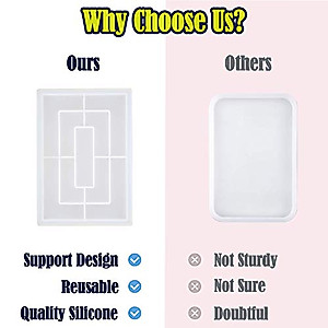 Vusnud Rolling Tray Resin Mold, Resin Rolling Tray Mold, Large Silicone Epoxy Resin Mold Tray, Epoxy Molds for Resin Casting