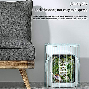 WPYYI 16L Smart Trash Can Automatic Induction Electric Rubbish Sensor Waste Bin for Kitchen Bathroom ( Color : D )