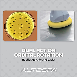 AutoSpa 94000AS Random Orbital 6" 120V Automotive Polisher with 2 Bonus Bonnets