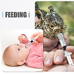 1 ml 2.25 ml Borosilicate Glass Syringe Anti Leak Heat Resistant Accurate Measuring Syringe for Oils Feeding Glue