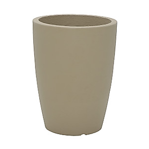 Tramontina Thai Plastic Planter, Beige, Diameter 50 x Height 67 cm, Weatherproof, Volume 84 litres