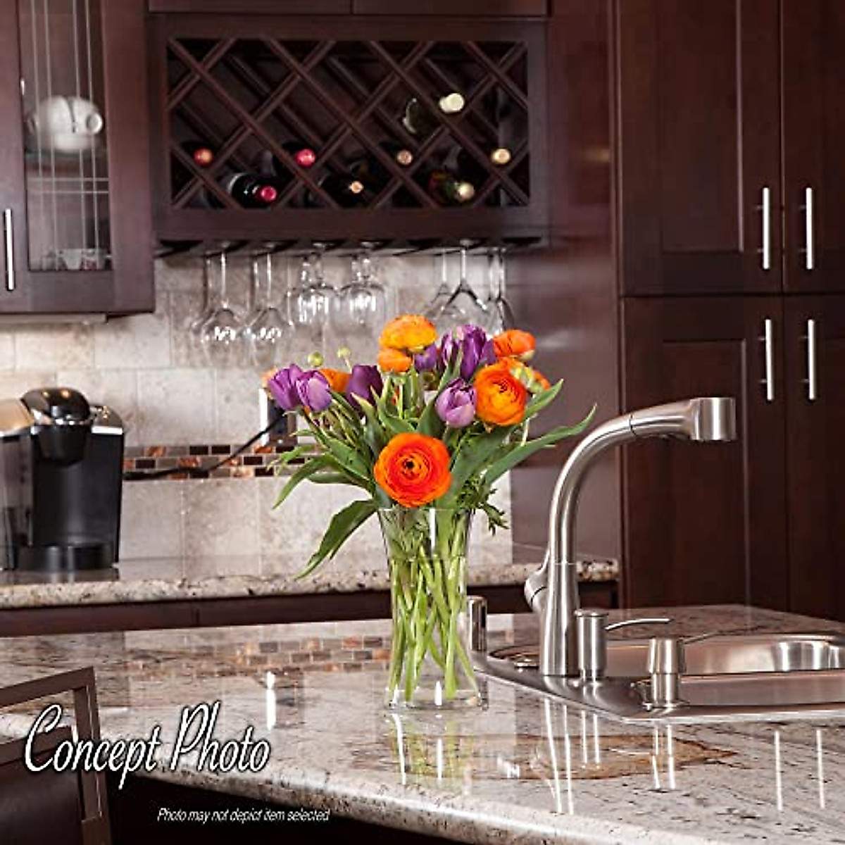 American Pro Décor 28-Bottle Trimmable Wine Rack Lattice Panel Inserts in Unfinished Solid North American Cherry