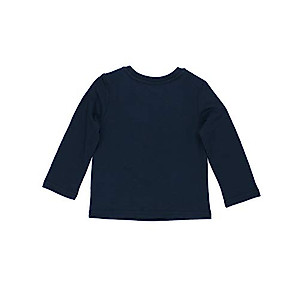 Disney Cars Lightning McQueen Toddler Long Sleeve T-Shirt Tee (3T, Navy)