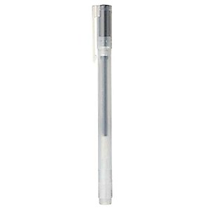 MUJI - 0.38mm Black Smooth Gel Ink Ballpoint Cap Pen (10 pieces)