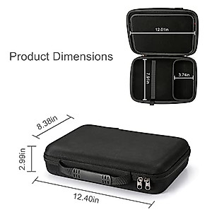RAIACE Hard Storage Case Compatible with Apple Mac Mini M1. (Case Only, Not Include The Device and Accessories) - Black(Black Lining)