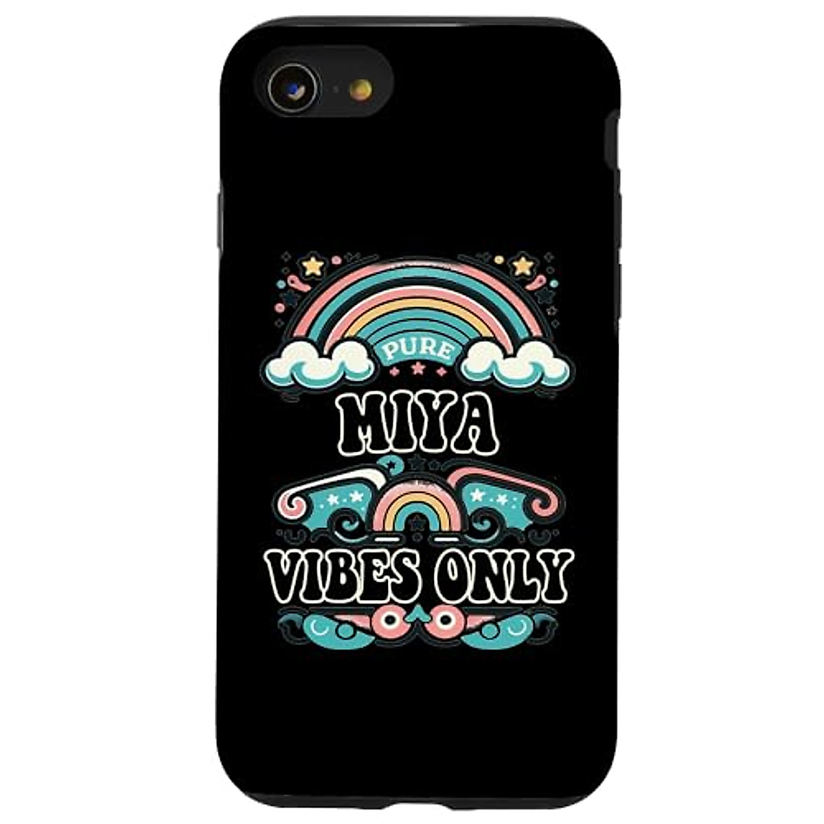 iPhone SE (2020) / 7 / 8 MIYA Vibes Only Cute Retro Girls MIYA Name Case