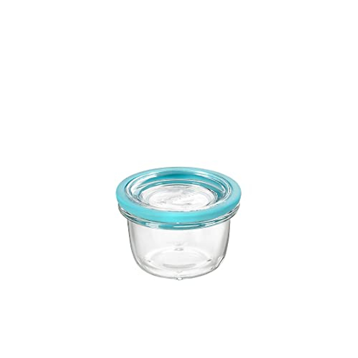 Bormioli Rocco Frigoverre Future 6.25 oz. Round Food Storage Container, Made From Durable Glass, Dishwasher Safe, Made In Italy.