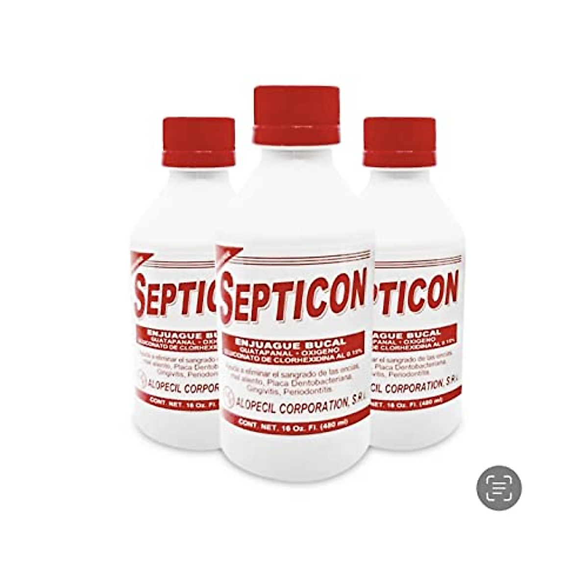 Septicon Mouthwash 16oz (Dominican Republic version)