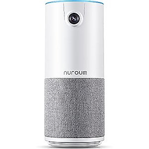 NUROUM C10 HD 1080P Conference Webcam, Video Conference Camera with Mic and Speaker, All-in-1 Ultra Wide-Angle 90° Webcam with Microphone, 10ft Voice Pickup, AI Noise-Cancellation, USB Plug&Play