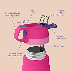 Ottle Cove Cruiser Stainless Steel Water Bottle - 24 oz Insulated Flask with Leak Proof Lid BPA-Free - Reusable Gym Water Bottle for Travel, Camping & Sports - Classic Wave