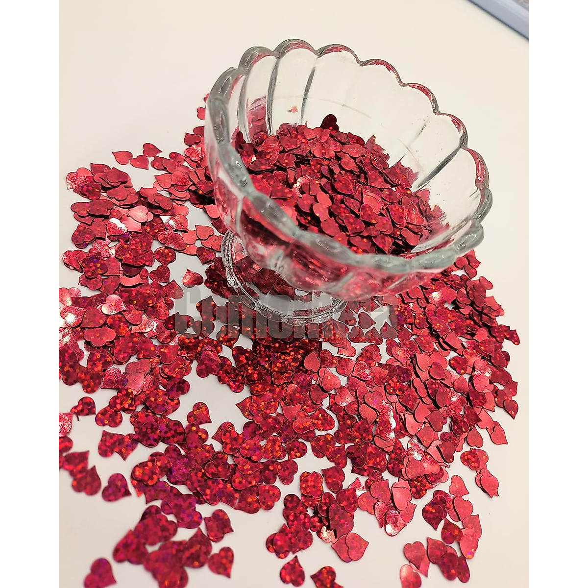 Comemela Confetti Hearts Shaped Confetti 5000Pcs Tiny Heart Confetti Red Confettifor Table Glitter for Valentine's Day Decoration, Wedding Confetti, Glitter Confetti Engagement Supplies (Red Hearts)