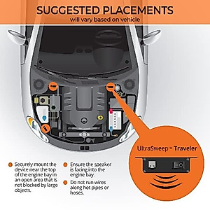 Good Life Inc. UltraSweep Traveler | Rodent Repellent for Vehicle Engines | Humane Ultrasonic Sounds | Flashing LED Lights | Automatic On & Off | Repels Rodents & Pests | for Car, Truck, Boat & RV