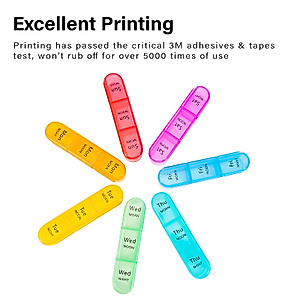 Daviky Pill Organizer 3 Times a Day, Weekly Pill Organizer 3 Times a Day, Pill Box 7 Day, Pill Cases Organizers 7 Day, Daily Pill Box Organizer, Medicine Organizer Box to Hold Vitamins and Medication