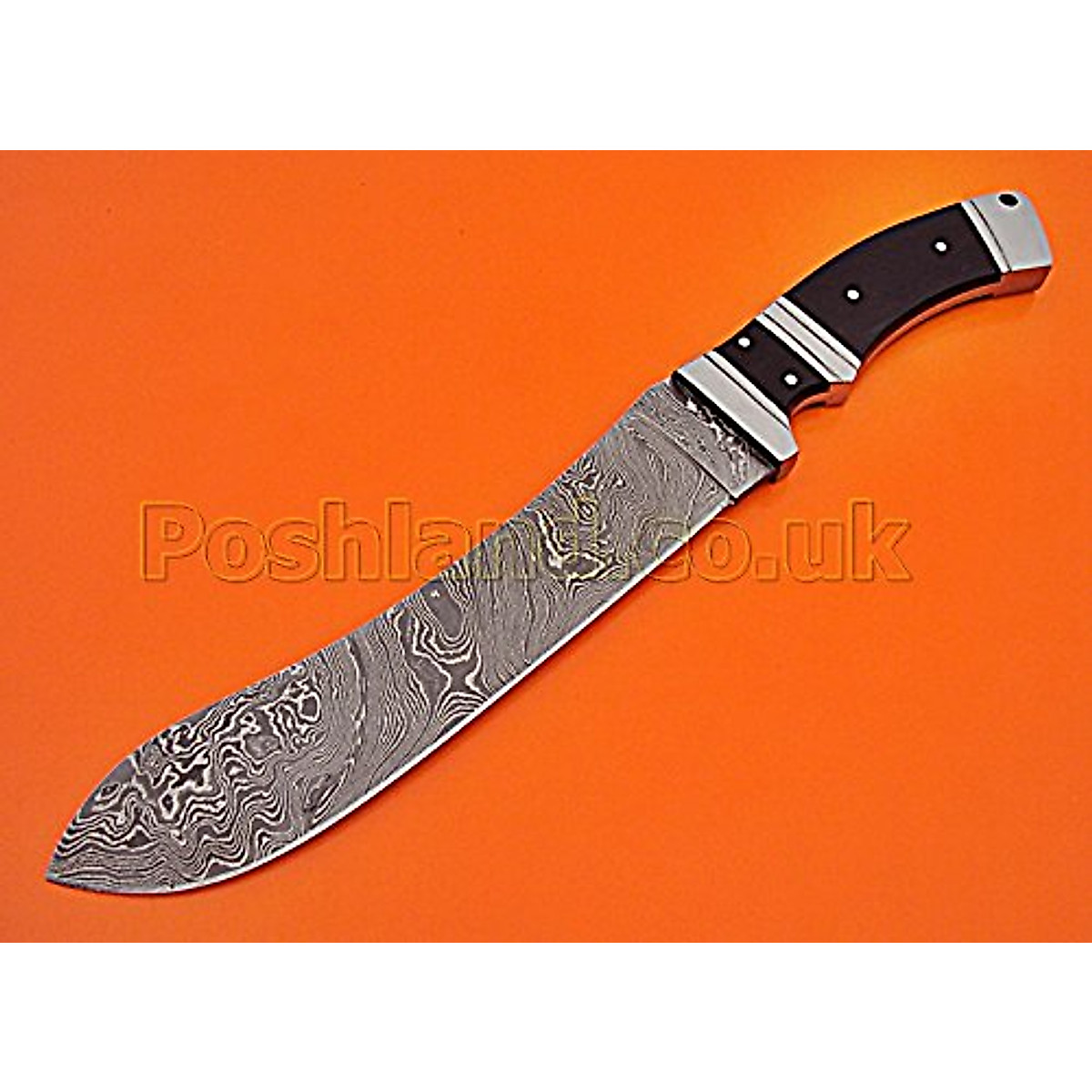 CF-51 Custom Handmade Damascus Steel Chef Knife - buffalo horn with Stainless Steel Bolsters