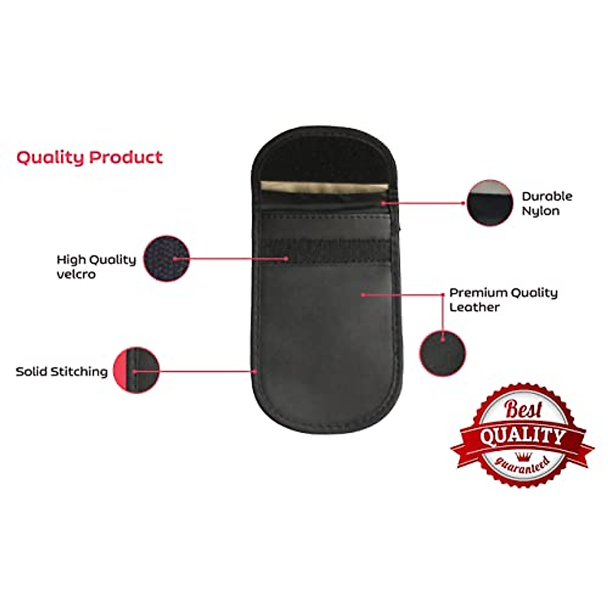 PCP Mart Faraday Pouch for Key Fob (2 Pcs) - RFID Car Key Fob Signal Blocking Pouch - Faraday Cage