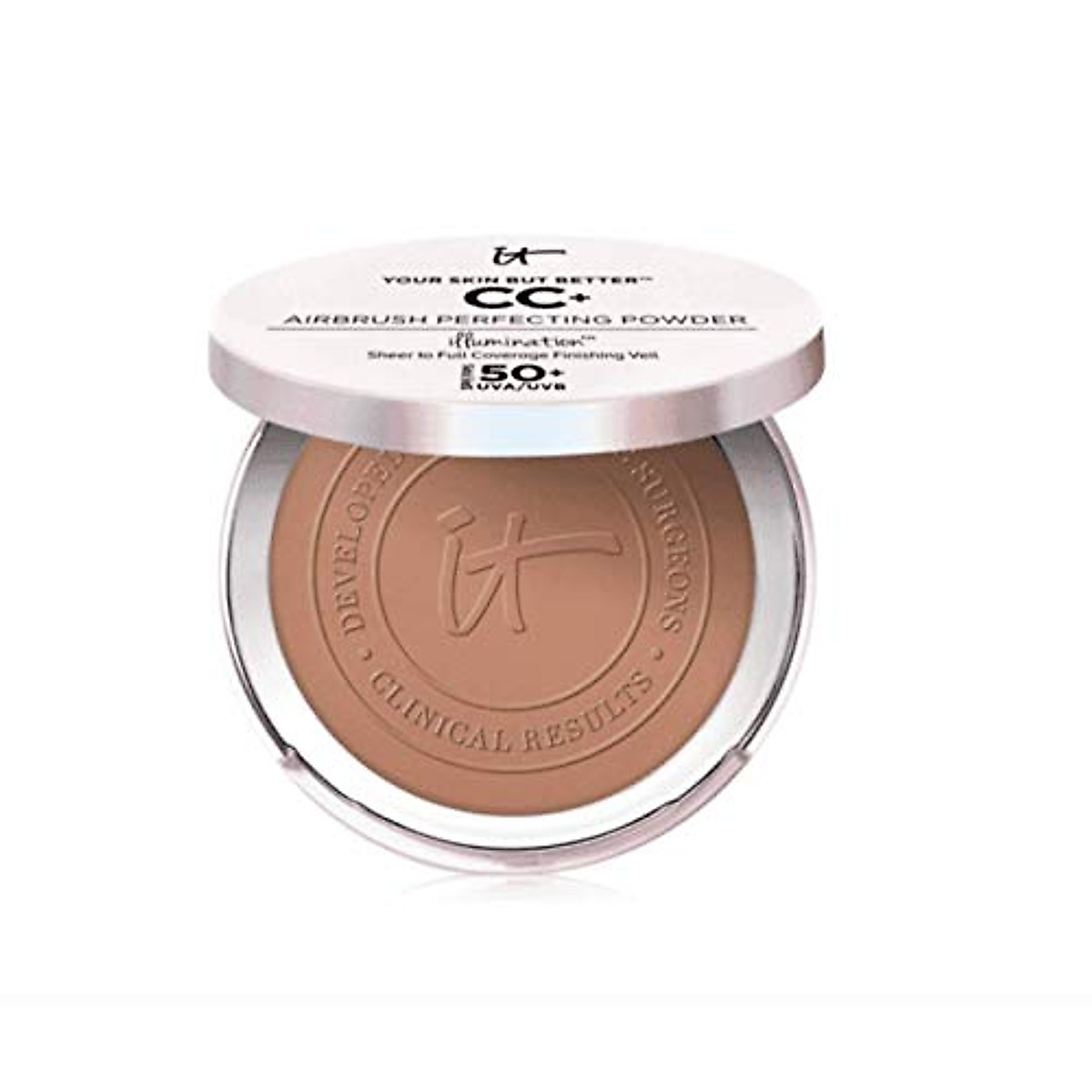 IT COSMETICS Your Skin But Better CC+ Airbrush Perfecting Powder Illumination SPF 50+ DEEP