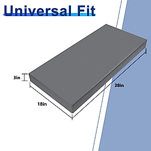 Wintcomfort Mini Split Pad for Ductless Air Conditioner Heat Pump Systems, 38" x 18" x 3" Plastic Outdoor Condenser Equipment Anti-Vibration Pads