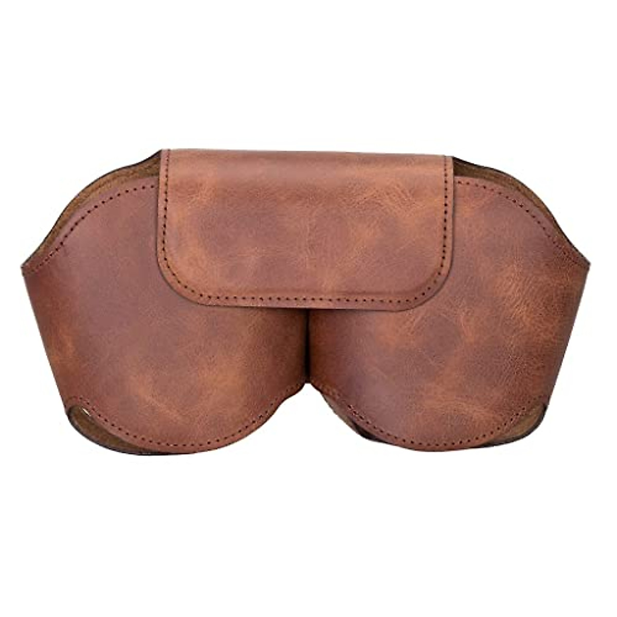 HARDISTON AirPods Max Case, Genuine Leather Handmade, Protective Premium Leather Ear Cup Covers, Soft-Slim Travel Carrying Case, Compatible for AirPods Max (Brown)