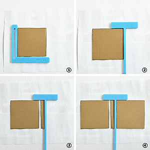 UPTTHOW 6Pcs Bookbinding Easy Scrapbooking Tools for Starter, Complete Great Stencils and Cutter Guide Kit Can Be Made Into Notebook Calender Junk Journal Handbook