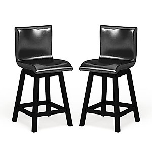 Furniture of America Hurley Morley 6-Piece Pub Dining Set, Black