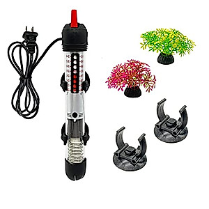 Nobiqfoq Fish Tank Aquarium Heater - Submersible Thermostat Adjustable Temperature Heater for Saltwater & Freshwater 50W