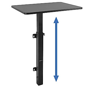 Mount-It! Height Adjustable Wall Desk for Small Spaces