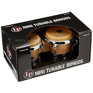 LPM199-AW LPMC Mini Tunable Natural Wood Bongos