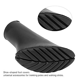 RiToEasysports 15Pcs Trekking Pole Tip Universal Nonslip 11mm Inner Diameter Walking Stick Feet Cover Alpenstocks Accessory