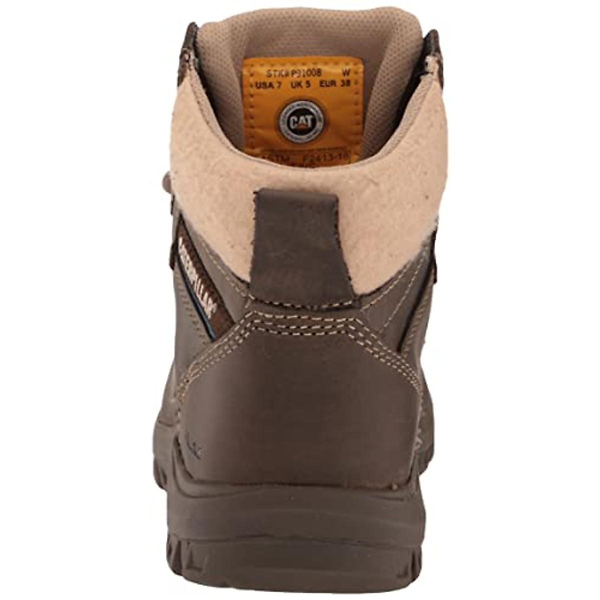 Cat Footwear womens Tess Steel Toe Work Boot, Dark Gull Grey, 7.5 US