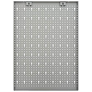 Tidyard 3 Piece Wall-Mounted Peg Boards, Steel Wall Panels with Holes, Metal Tool Pegboards Storage Organizer Gray for Garage, Workbench, Workshop 47.2 x 22.8 x 0.4 Inches (L x W x T)