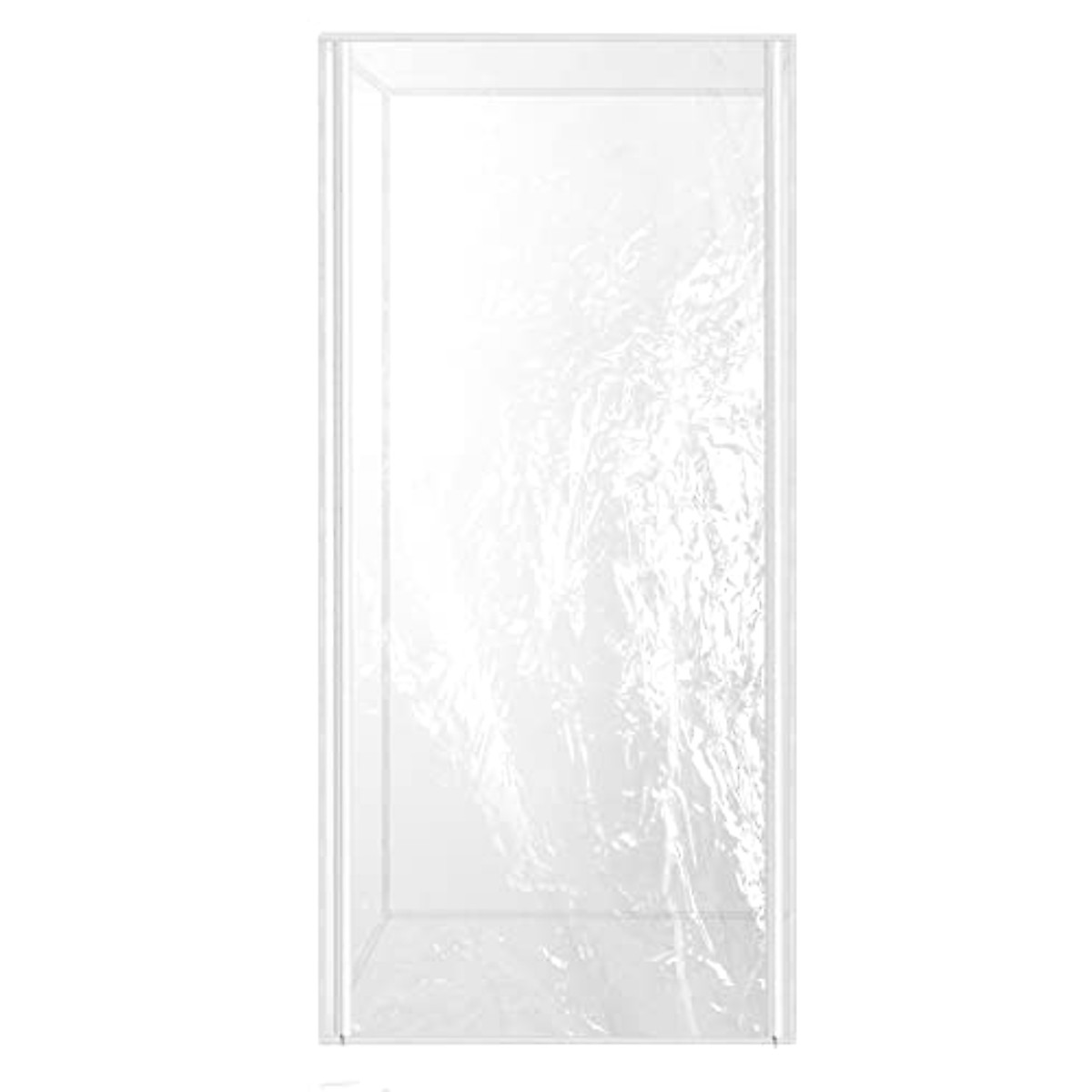 QWORK Bun Pan Rack Cover with Zippers, Clear Plastic Sheet Pan Rack Cover, 28" L x 23" W x 61" H, 20-Tier