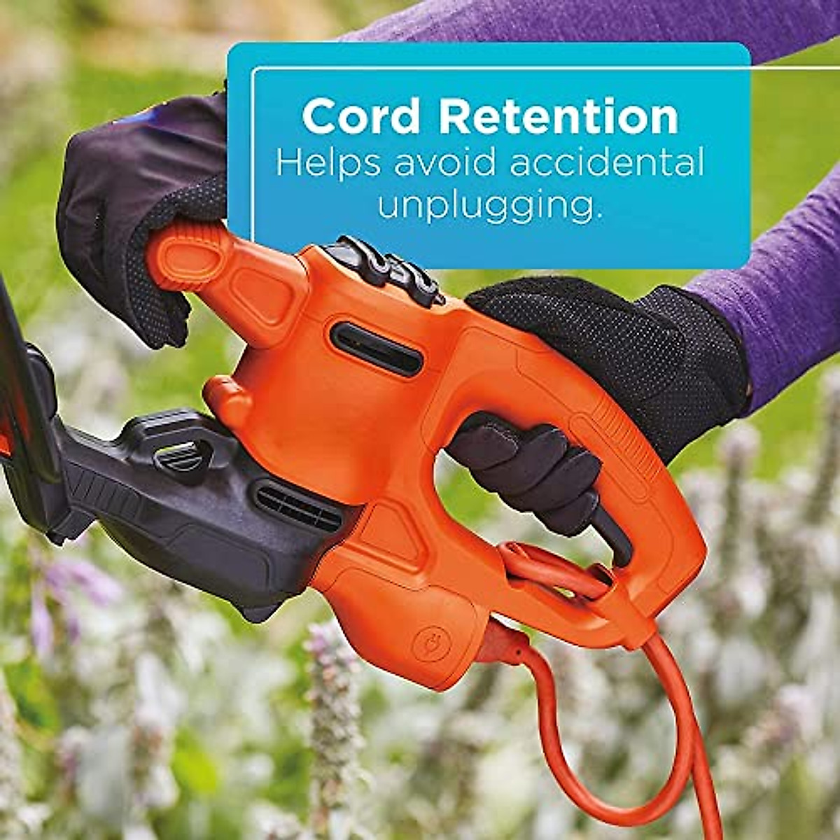 Black Electric Hedge Trimmer, 17-Inch (BEHT150)