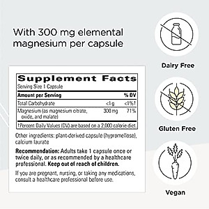 Integrative Therapeutics Tri-Magnesium - Supports Healthy Bones & Teeth* - Supports Cardiovascular & Neurological Function* - Promotes Calm* - 90 Capsules