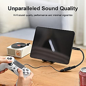 Grenf 3.5mm Male to Male Stereo Audio Cable for Headphones Car Home Stereo Speakers Tablet Compatible iPhone iPad iPod Echo More - 3FT