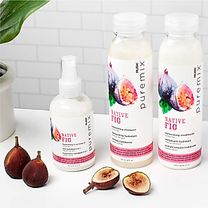RUSK PUREMIX Native Fig Replenishing 3-in-1 Leave-In for Normal Hair, 6 Oz, Restores Moisture, Instantly Detangles, Eliminates Frizz Without Weighing Hair Down