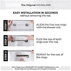 Hookless Henna Medallion Shower Curtain with Peva Liner, 71 in x 74 in, Spa