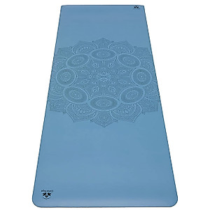 Premium Clever Yoga Mat - Extra Long Yoga Mat Suitable For All Yoga Types - Workout Mat For Home Or On The Go - Includes Our Perfect Fit Mat Bag - Blue