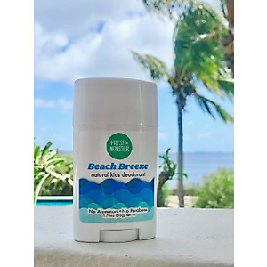 Fresh Monster Natural Deodorant for Kids and Teens I Aluminum-Free, Paraben-Free and Hypoallergenic I Dermatologist Tested I 24-Hour Protection I Beach Breeze Scent I 1.76 oz I 1 Count