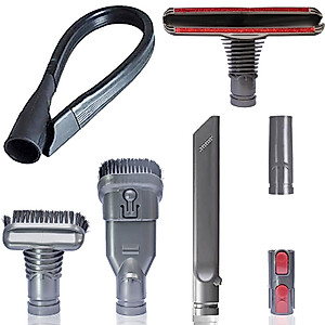 Vacuum Cleaner Accessories and Dryer Vent Cleaning Tool - Dust Brush Attachment Compatible with Dyson DC59 V6 V7 V8 V10 V11 V15 HouseHold Cleaning Tool Kit